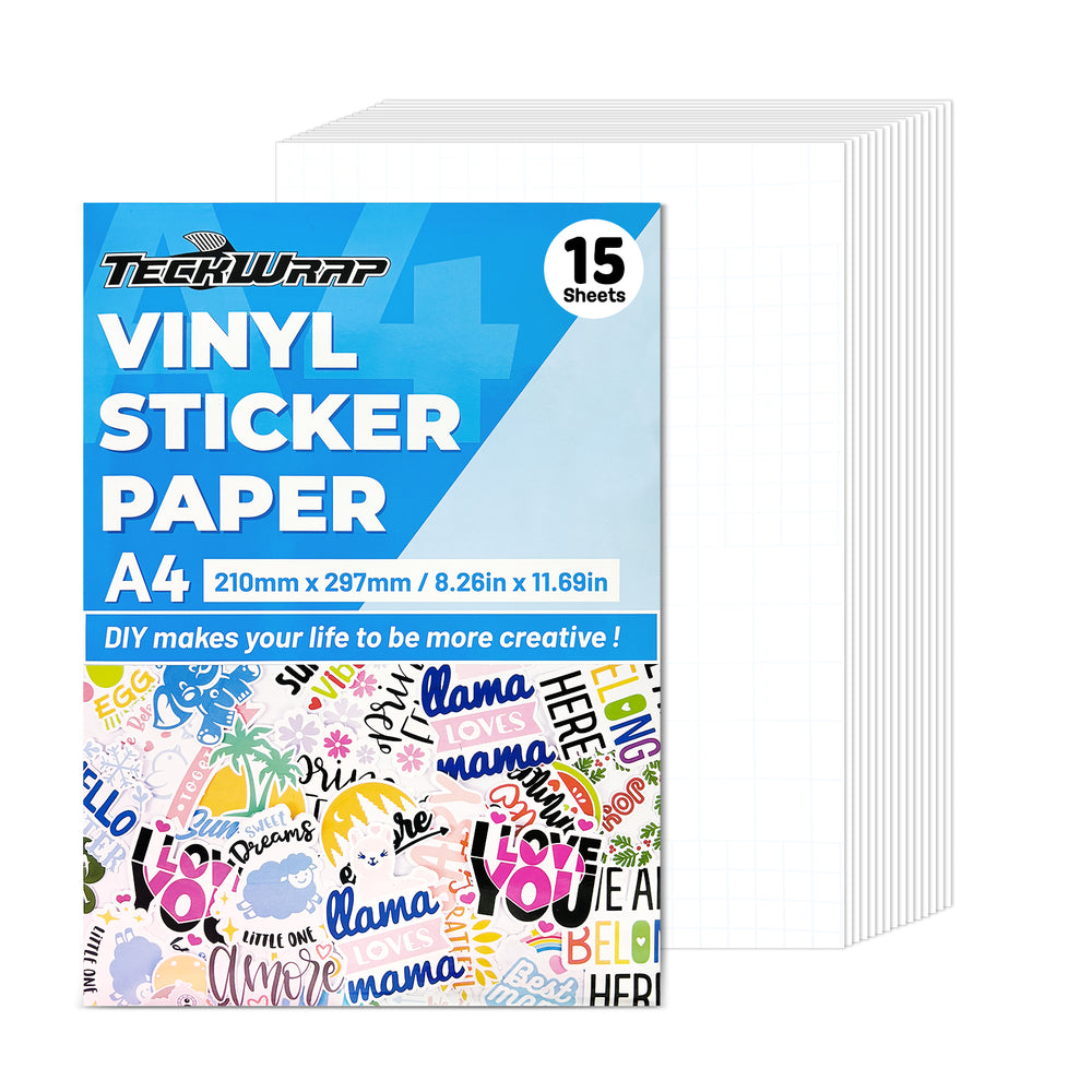 Teckwrap Non-Printable Clear Laminate Vinyl- Pack 15 - DIY Gift Sets ...