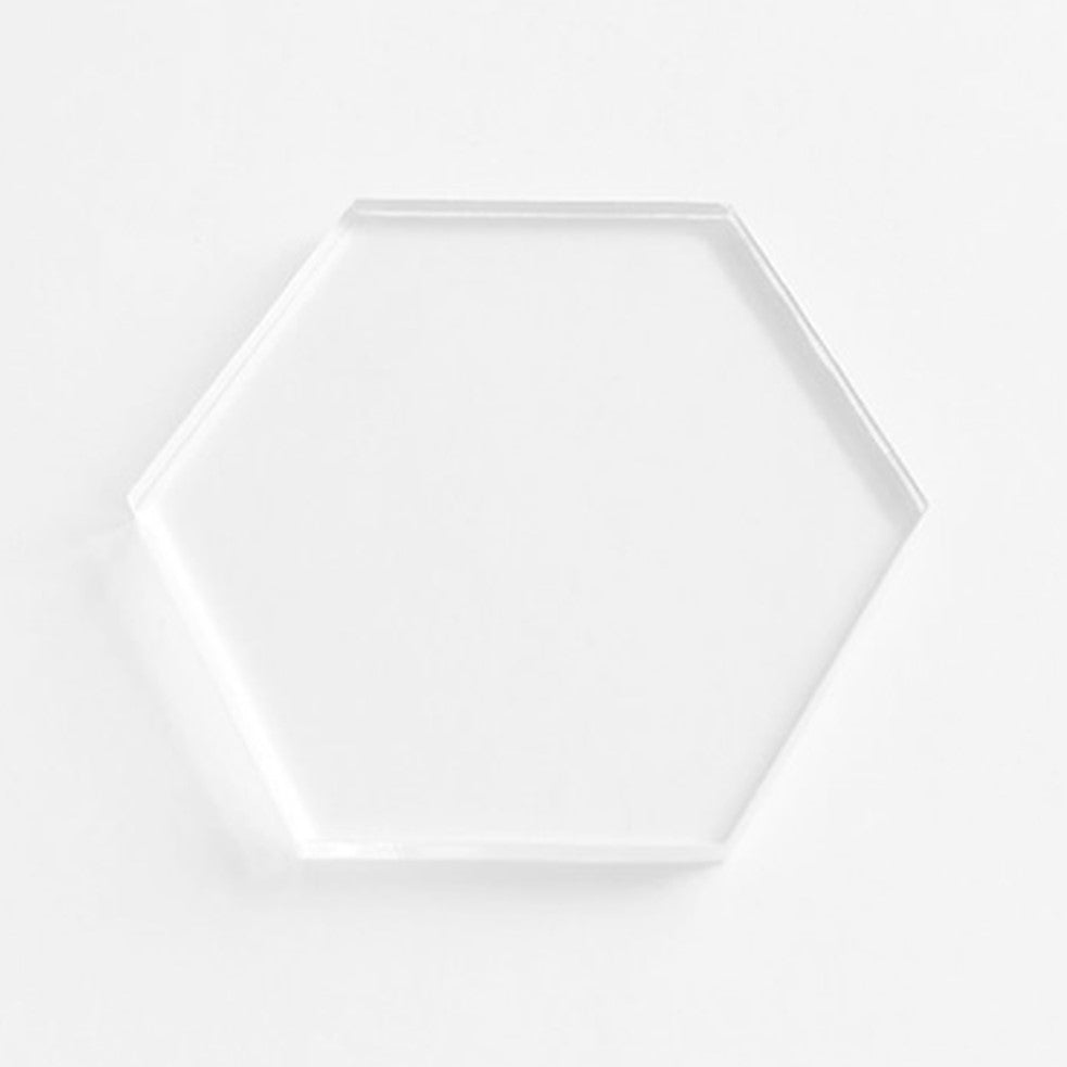 Acrylic Disk Clear Hexagonal Milestone 10CM - DIY Gift Sets – Triple R ...