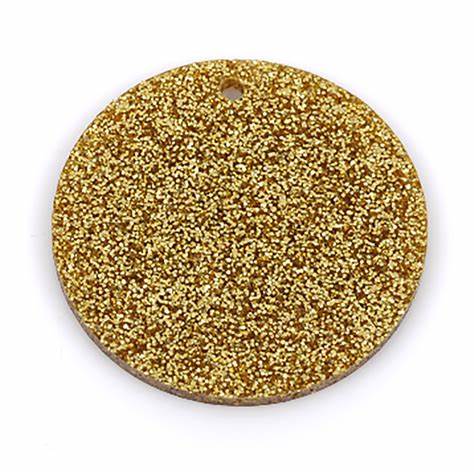 Acrylic Disk Glitter Gold - DIY Gift Sets – Triple R Services